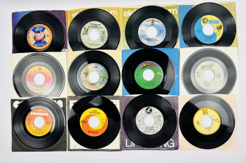 197 Vintage 1970’s-80’s 45 RPM 7" Jukebox Records (No Duplicates) SEE ...