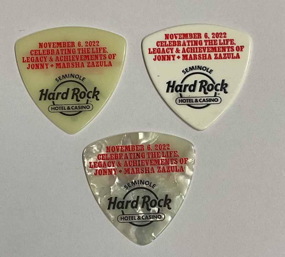 METALLICA/RAVEN Hard Rock Hollywood 2022 Tribute To Zazula 3 Set Guitar ...