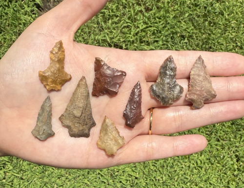 Lot of 8 Friley Arrow Points| Friley Knife and Preform Points ...