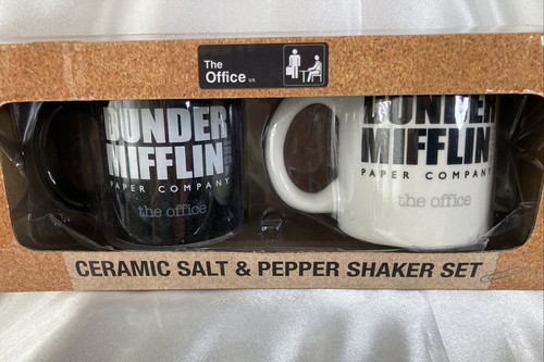 The Office Coffee Mug Salt & Pepper Shakers Set NEW 3 Inch Tall Dunder ...
