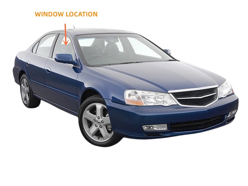 1999-2002 Acura 3.2TL 2003 TL Passenger/Right Side Front Door Window Glass | K&L Supply ...