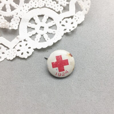 American Red Cross Lapel Pin 1924 Green Duck Chicago 5/8" Antique ...
