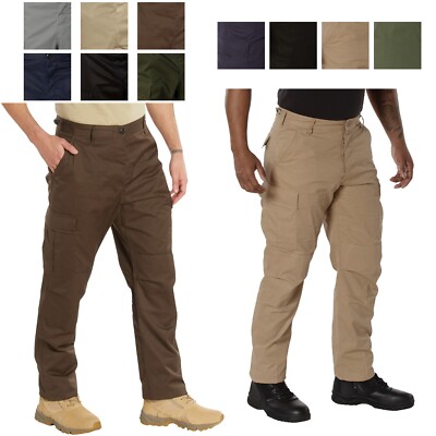 Military Type BDU Pants - Army Cargo Fatigue Solid Colors | eBay