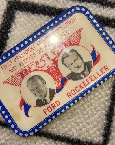 Gerald Ford And Rockafeller 1970s Political Pin | eBay