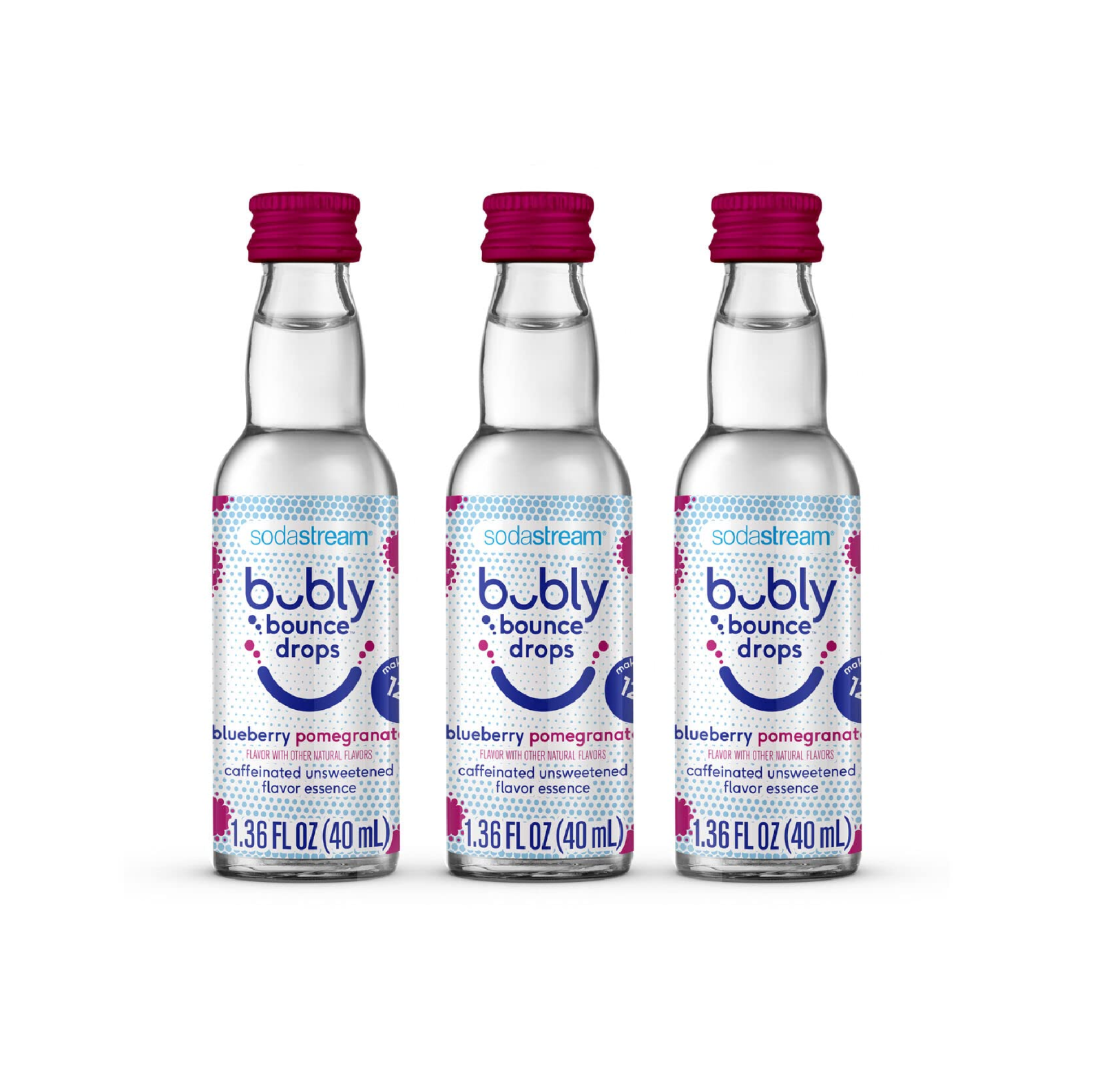 SodaStream bubly bounce Drops Blueberry Pomegranate Flavor 1.36 Fl Oz ...