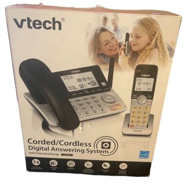 VTech CS5249 Expandable Corded /Cordless With Answering System Phone ...