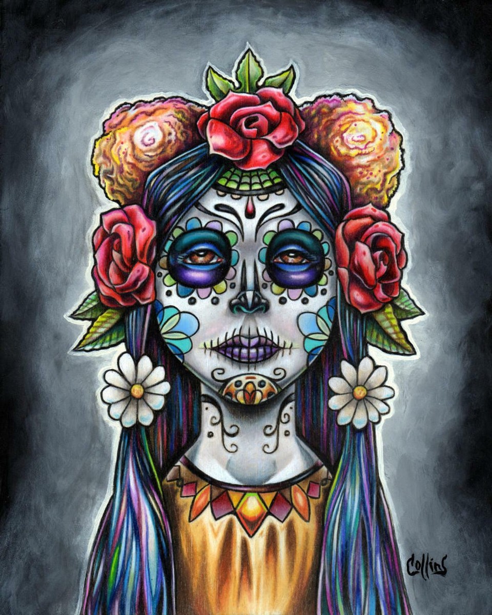 Day Of The Dead Drawing