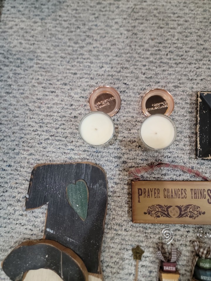 19 ITEMS PRIMITIVE country home decor lot!!! | eBay