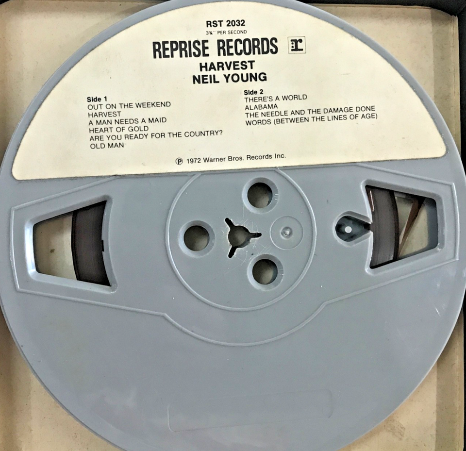 RARE Neil Young Harvest Reel Tape 3-3/4ips | eBay