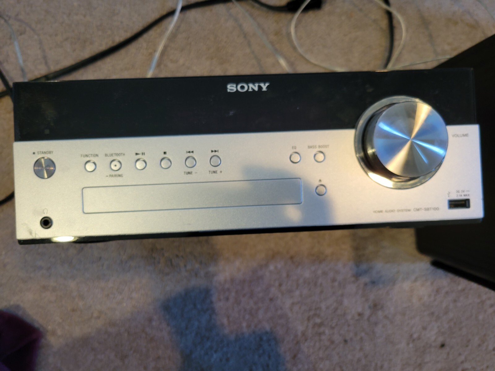 Sony CMT-SBT100 Bluetooth Micro Music System - Black/Gray for sale ...