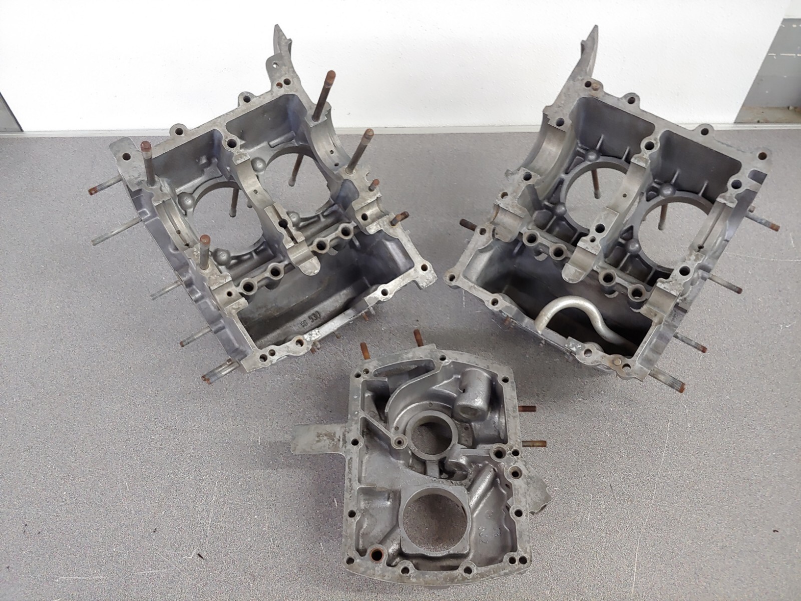 VERY NICE USED ORIGINAL 1957 PORSCHE 356A 3 PC ENGINE BLOCK 1600 NORMAL ...