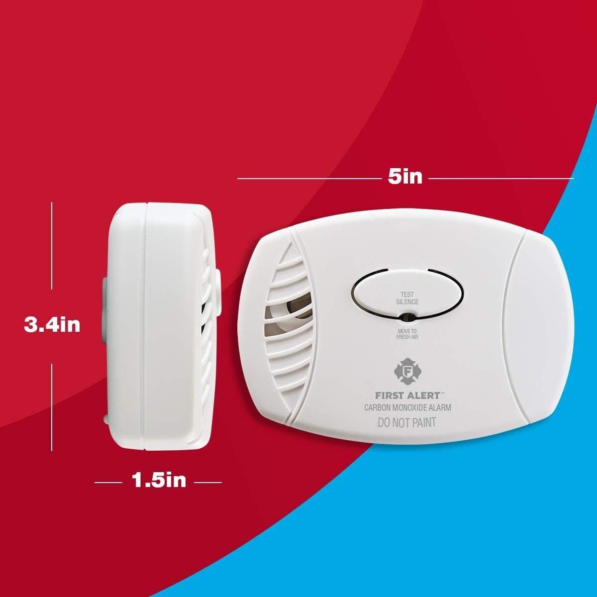 First Alert CO400 Carbon Monoxide (CO) Detector, Battery Operated Alarm ...