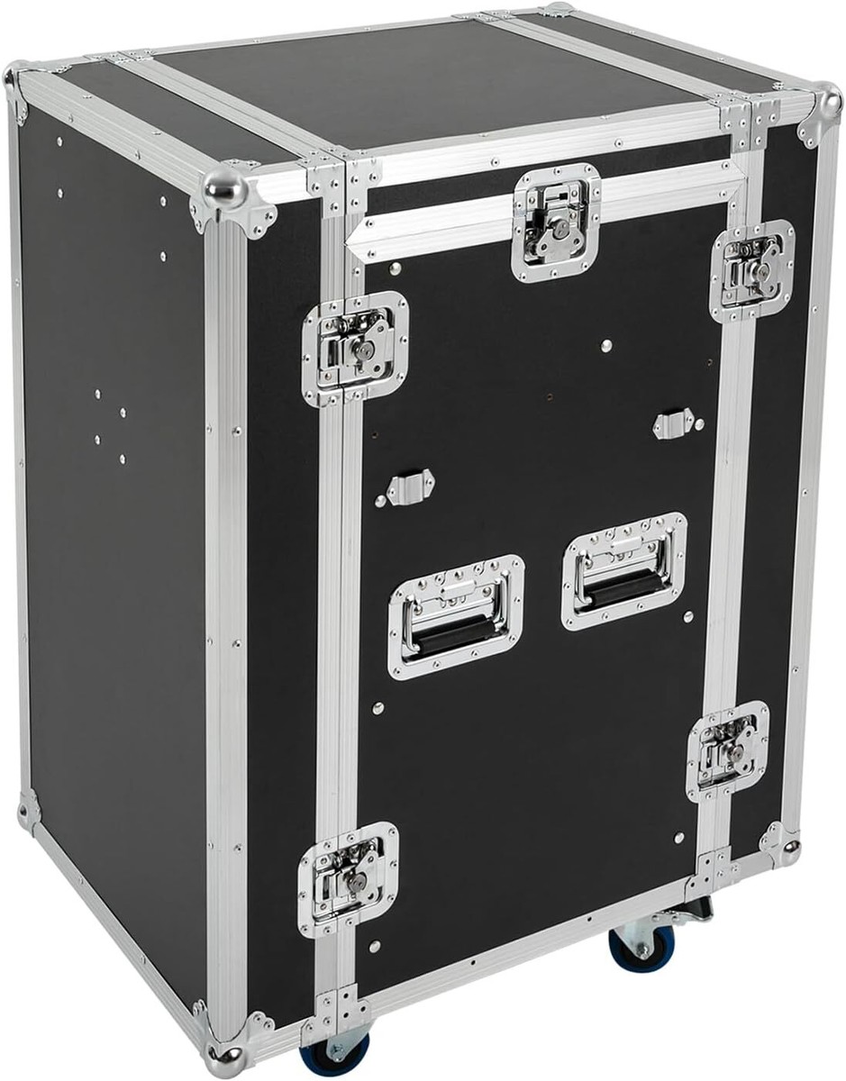 Road ATA Case For Audio Equipment 14U PA DJ Rolling Rack Case With ...