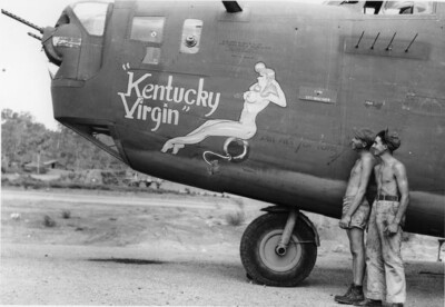 USAAF B24 Liberator Kentucky Virgin Nose Art WW2 WWII #0000 Re-Print ...