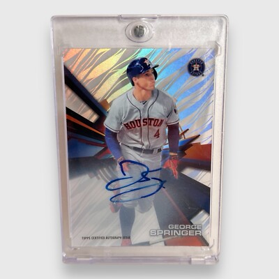 2015 Topps High Tek George Springer Acetate Auto Autograph #HT-GS ...