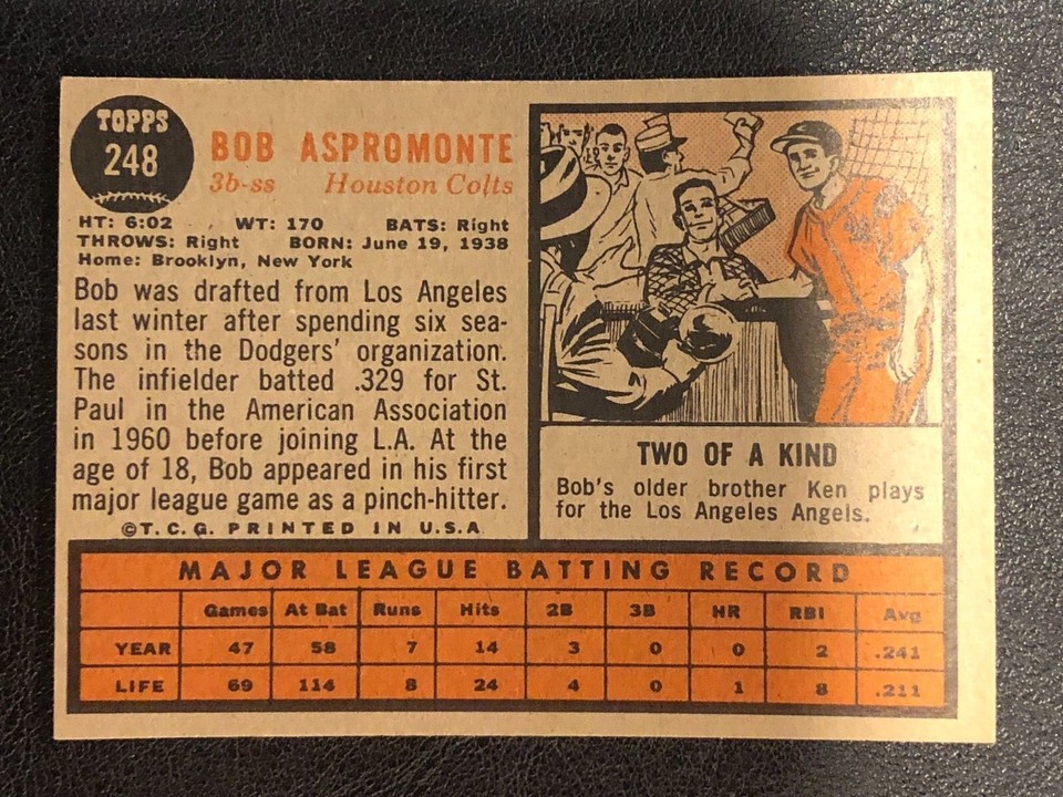 1962 Topps Baseball Trading Cards VG Through EX Grade "YOU PICK & SAVE ...