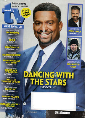 TV WEEKLY Magazine Alfonso Ribeiro Dancing With the Stars Brian Austin ...