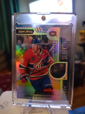 Juraj Slafkovsky Rookie 2022-23 Synergy #R-SL Base Black /23 - Habs ...