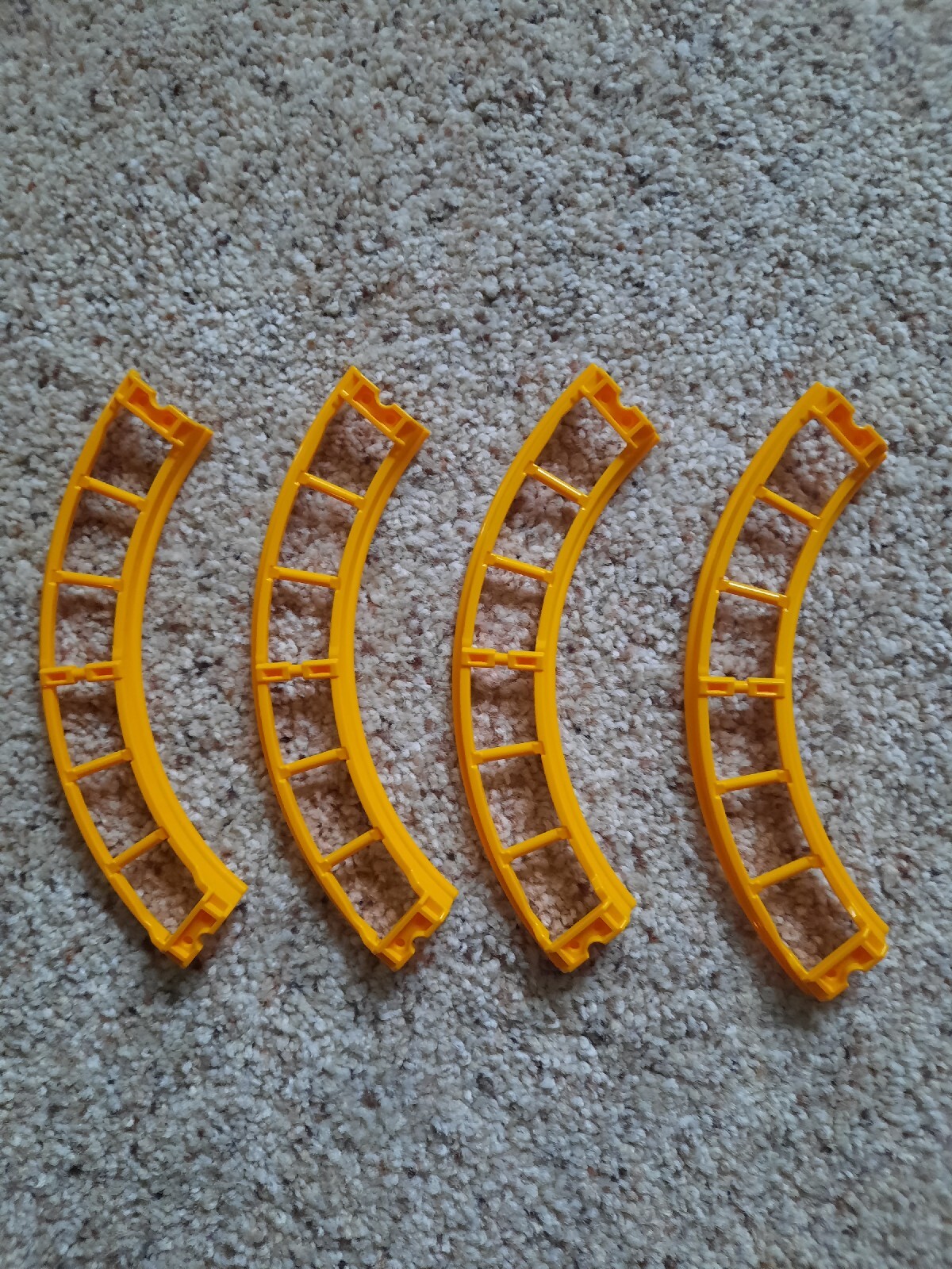 LEGO RAIL 13X13X3 1/3, 1/4 full CIRCLE X4 pieces, train track, roller ...