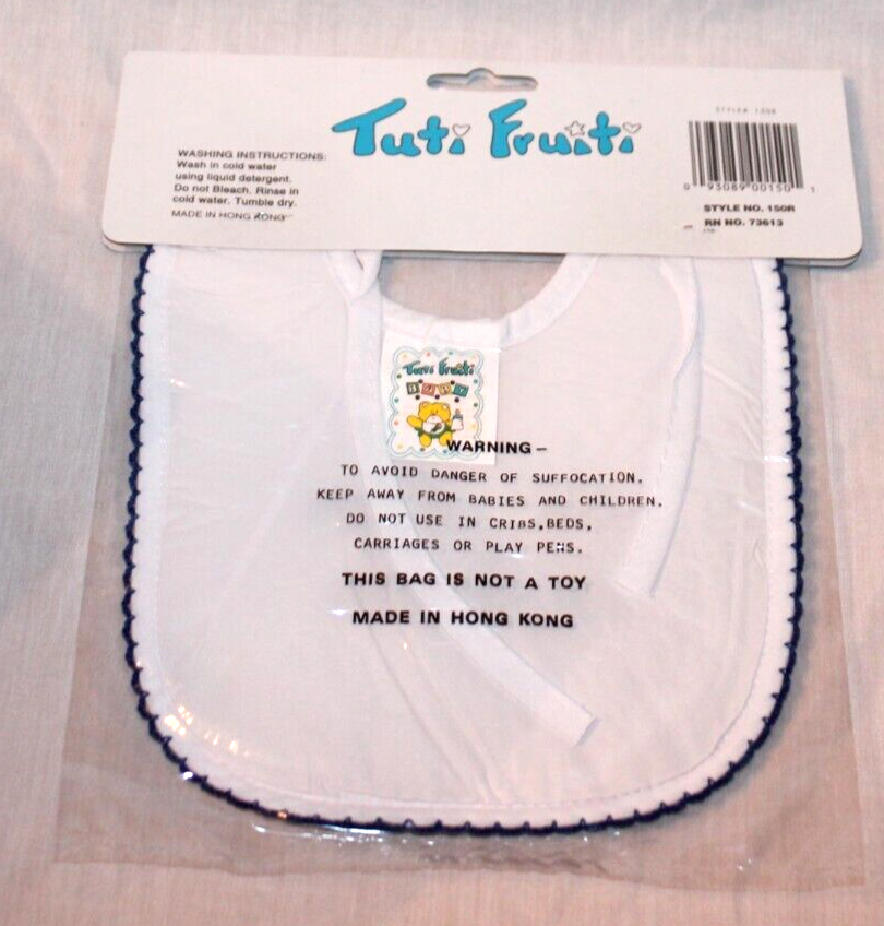 NEW IN PACKAGE VINTAGE TUTI FRUTI FANCY BIB A STAR IS BORN BABY BIBS | eBay