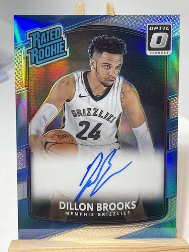 2017 Donruss Optic Holo Silver Prizm Signature Dillon Brooks #152 ...