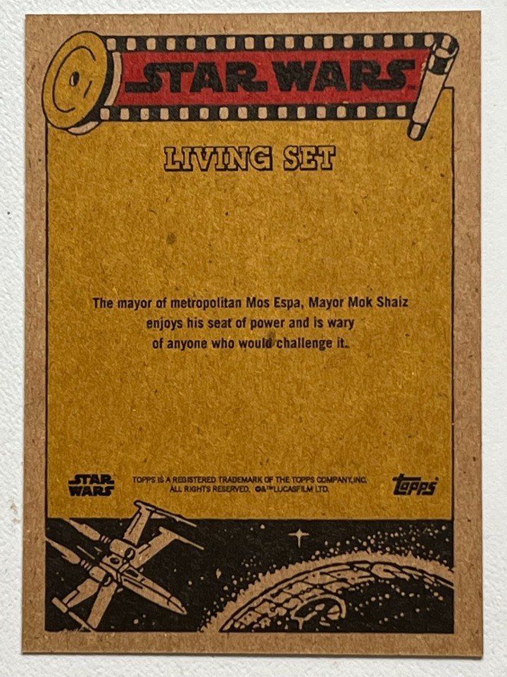 2022 Topps Star Wars Living Set #284 Mayor Mok Shaiz The Book of Boba ...