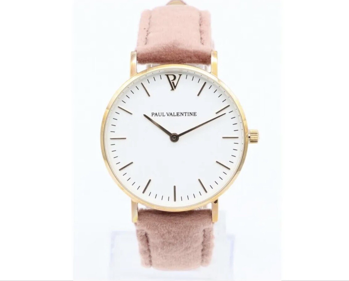Paul Valentine Damenuhr Weiß Rosa 36mm 36149 | eBay