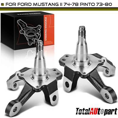2x Stock Height Spindles for Ford Mustang II Pinto Front Driver ...