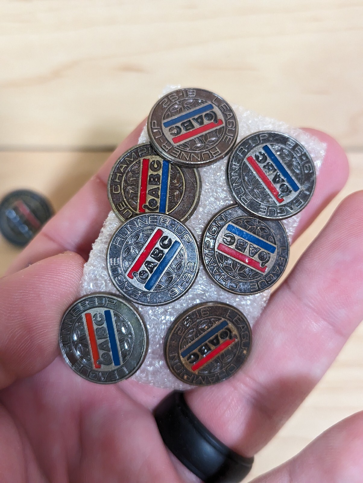 VTG Lots Of (11) Bowling Lapel Enamel Pins ABC League Champions Runner ...