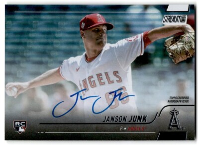 2022 Topps Stadium Club Autograph Janson Junk Rookie Auto /10 Angels # ...