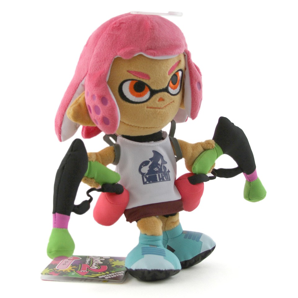 Splatoon - Inkling Girl Pink 9" Official Plush NEW (Little Buddy 1660 ...