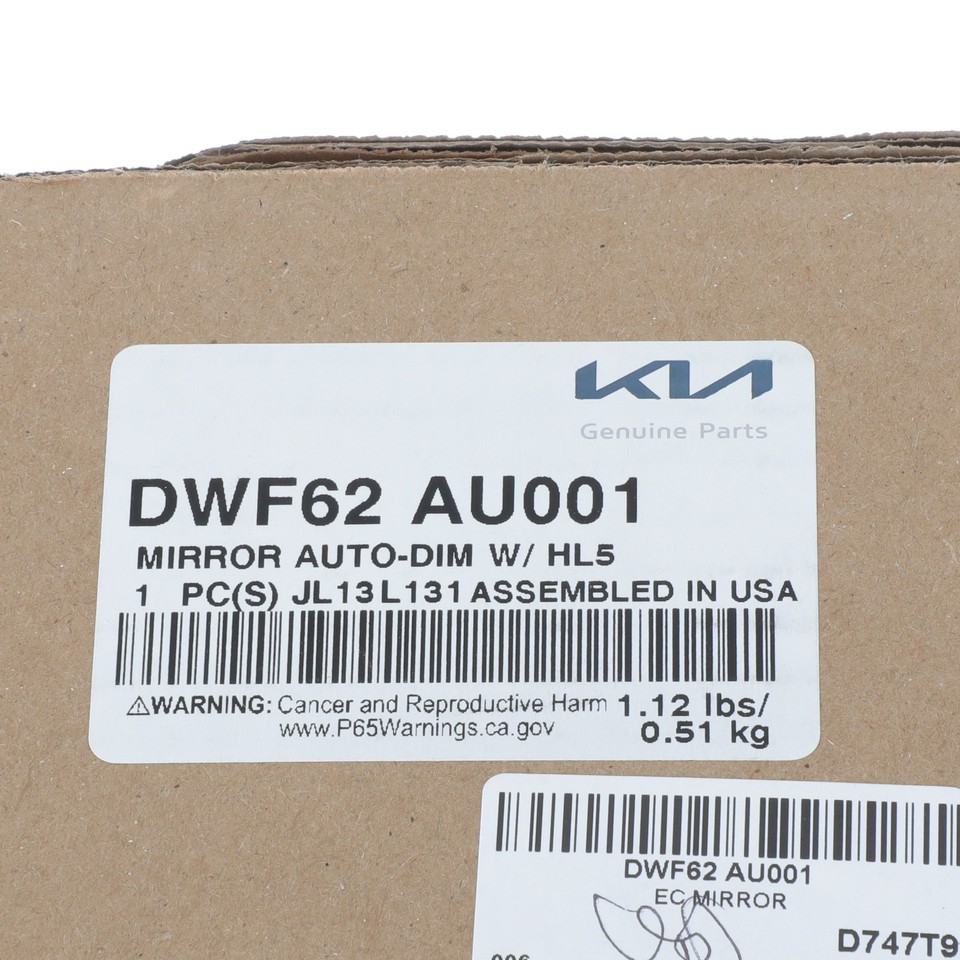 NEW OEM Kia 2023-2025 Sportage Auto-Dimming Mirror with Homelink DWF62 ...