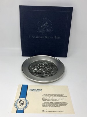 Disney Vintage First Annual Pewter Plate America on Parade 1776 1976 ...
