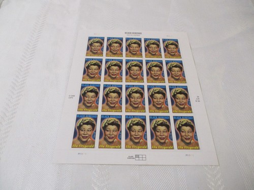 ELLA FITZGERALD BLACK HERITAGE 39 CENT STAMP SHEET | eBay