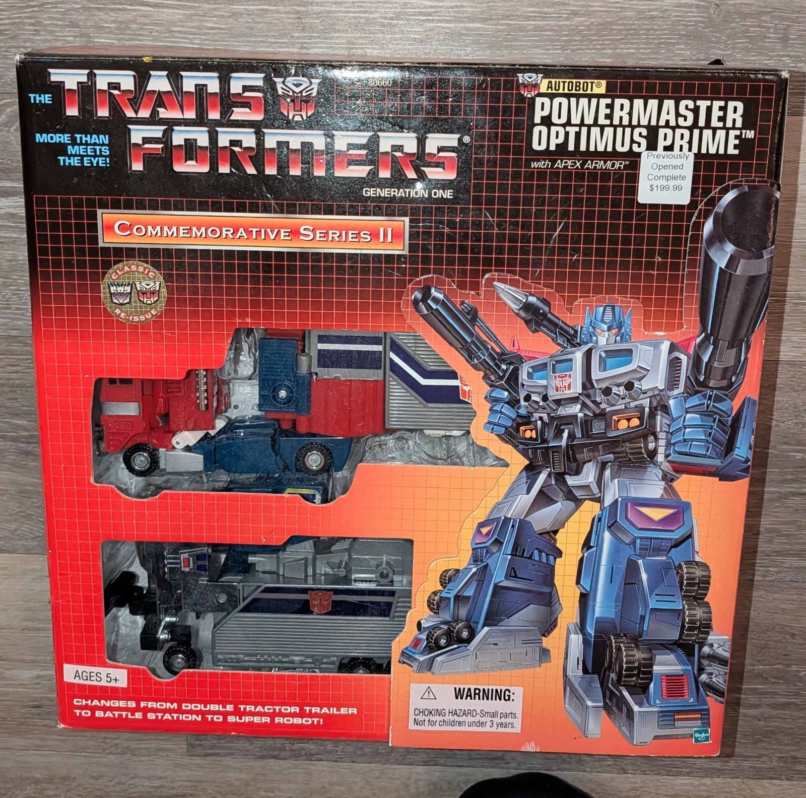Transformers Commemorative Powermaster Optimus Prime w Open Box G1 ...