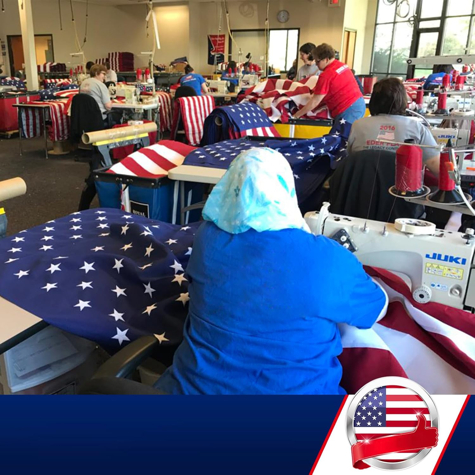 American Flag for outside 3X5, Anti-Tear in Strong Winds US Flag ...