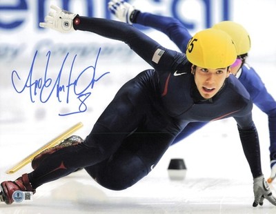 Apolo Anton Ohno Autographed Signed 11x14 Photo Team USA Beckett BAS QR ...