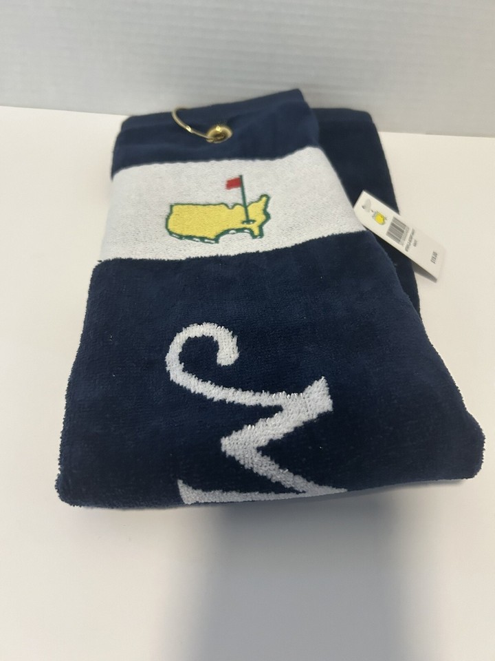 2024 Masters Golf Towel Tri-fold NEW Tags Navy Augusta National Golf ...