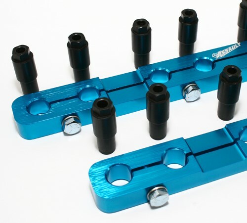 Small Block Ford 289 302 351W Billet Aluminum Stud Girdle Kit w/ 7/16 ...