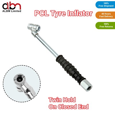 Air Line Tyre Inflator Connector - Twin Hold On Closed End Valve ...