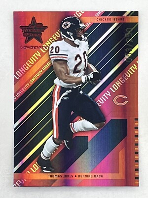 Thomas Jones 2004 Leaf Rookies & Stars Longevity Ruby /250 #19 NFL ...