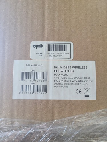 (NEW IN BOX) Polk Dsb2 Wireless Subwoofer...SEALED | eBay