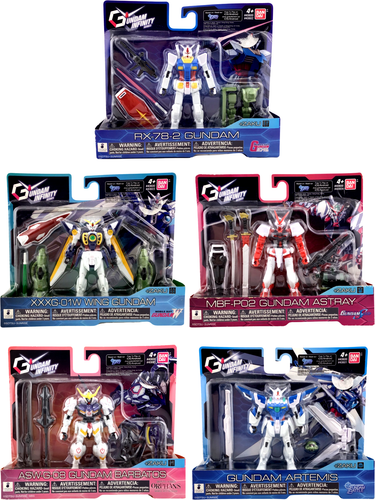 2021 Bandai Gundam Infinity Series 4" Action Figure Complete Set 5/5 ...
