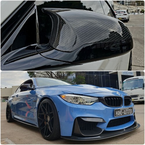 Dry Carbon Fiber Mirror Caps Replacement FOR BMW M3 M4 F80 F82 M2 Comps ...