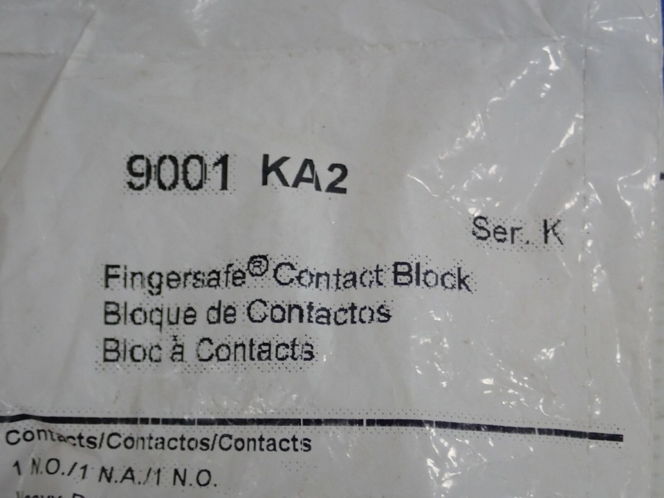 SQUARE D 9001-KA2 SERIES K FINGERSAFE CONTACT BLOCK *FACTORY SEALED NEW ...