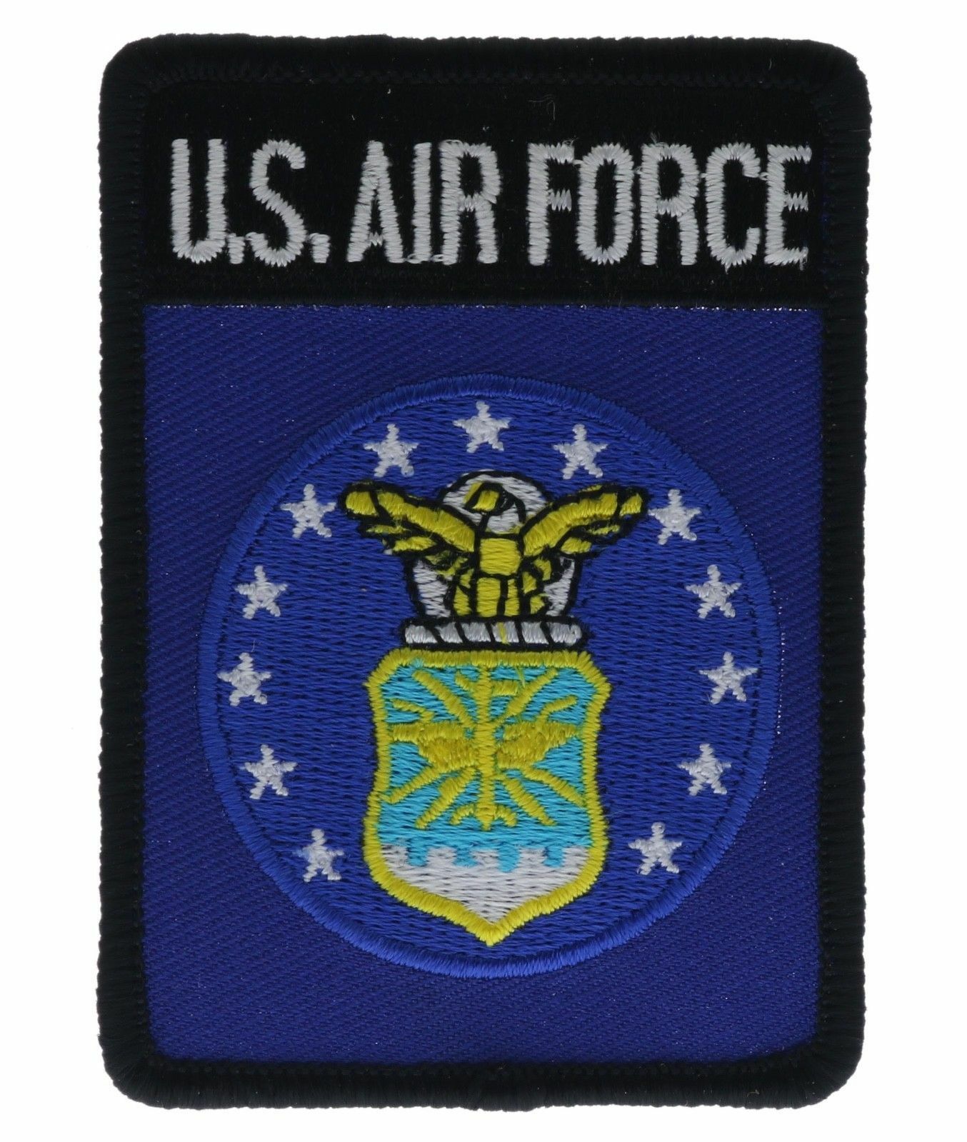 USAF Air Force Blue on Black Insignia Emblem USAF Patch AK118 F2D6I | eBay