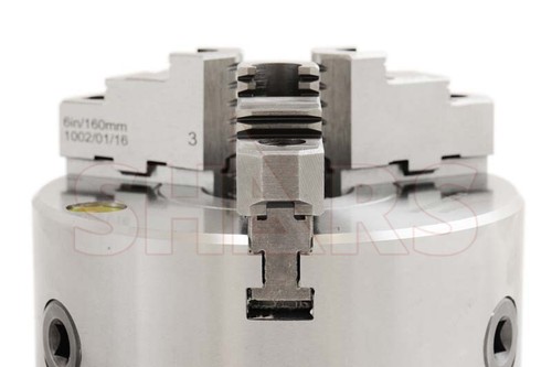 Shars FS63 6-1/4" 3 Jaw Forged Steel Self Centering Scroll Lathe Chuck ...