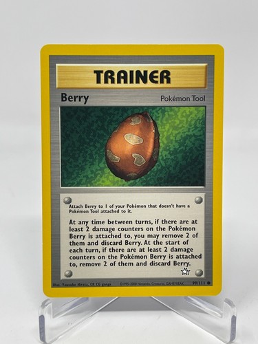 Pokémon Neo Genesis Trainer Berry 99/111 Regular NM | eBay