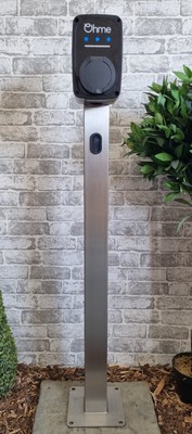 Ohme ePod Stainless Steel EV Charger Mounting Post - sq/pth - EVCAP ...