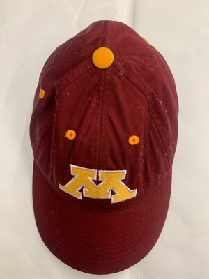 Minnesota Gophers Hat Cap Adjustable Maroon Yellow Pre Owned HT9+5 | eBay